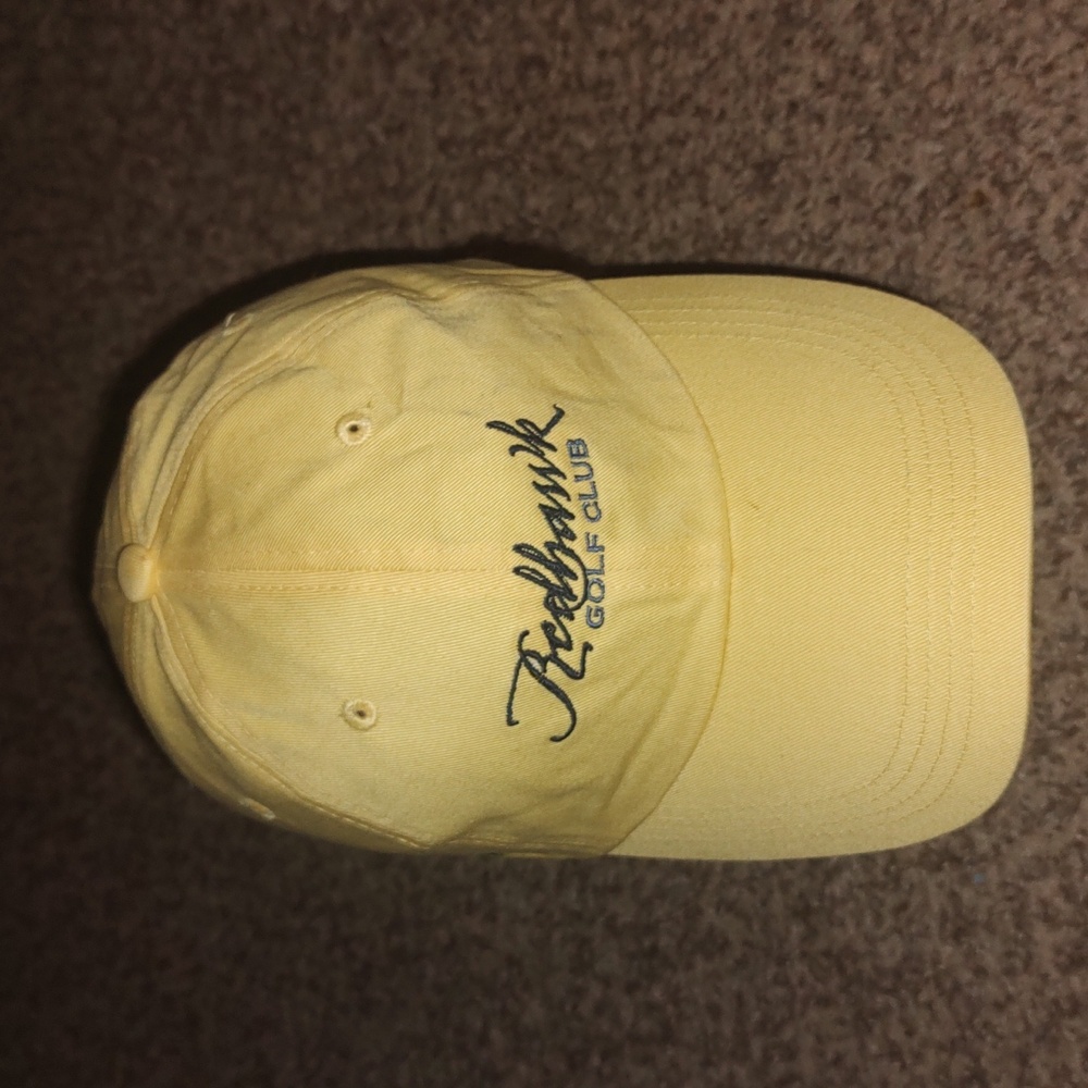 Redhawk Golf Club Embroidered Logo Strapback Hat Cap - Gem